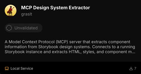 MCP Design System Extractor MCP Se LobeHub