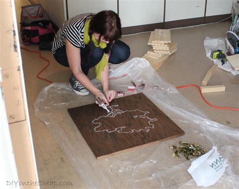 DIY Tree String Art Erin Spain DIY Tree String Art Erin Spain