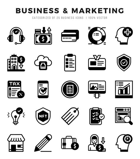 Premium Vector Business Marketing Icon Pack For Your Website Mobile