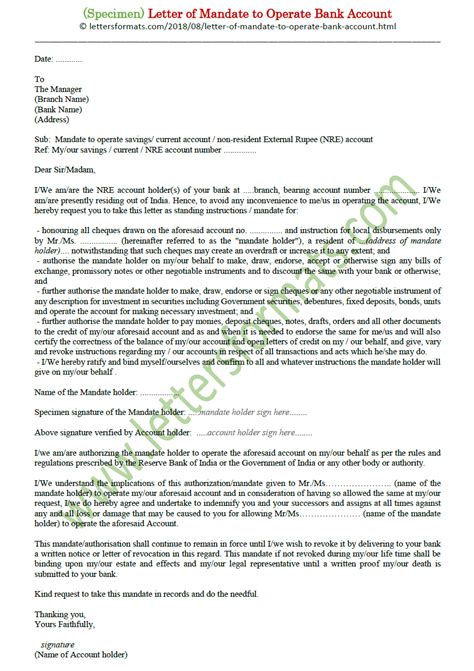 Sole Mandate Agreement Template