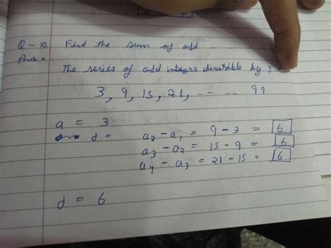 Find The Sum Of All Odd Integers Between 2 And 100 Divisible By 3 Maths Arithmetic