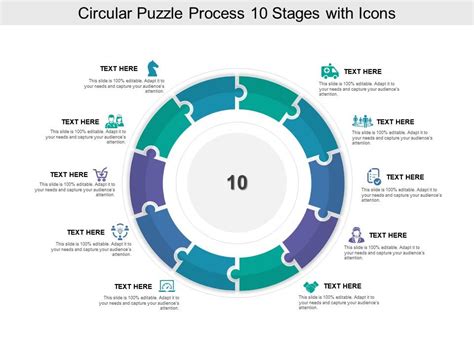 Circular Puzzle Process Stages With Icons PPT Images Gallery PowerPoint Slide Show