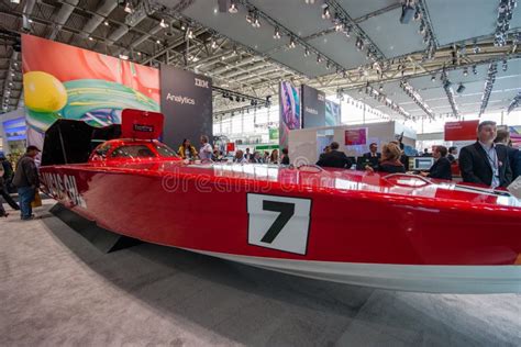 Booth Of IBM Company At CeBIT Information Technology Trade Show Editorial Stock Photo Image Of