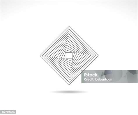 기하학적 사각형 로고 스트로크 사각 프레임 라인 아이콘 기호 기호 플랫 디자인 버튼 웹 액자 벡터 그림 Eps 10 0명에 대한