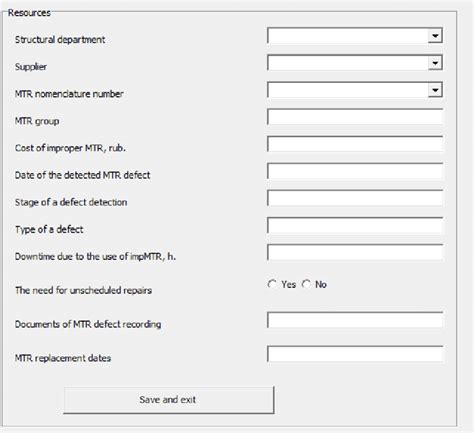 An Example Use Of The Rems Form Download Scientific Diagram