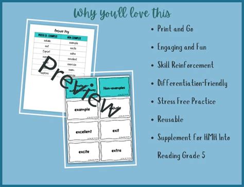 Prefix Ex And E Vocabulary Card Sort By Teal Tide Teaching Tpt