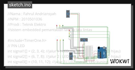 Traffic Light Sistem Embedded Wokwi ESP STM Arduino Simulator