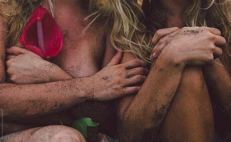 Naked Women Holding Each Other By Stocksy Contributor Nabi Tang