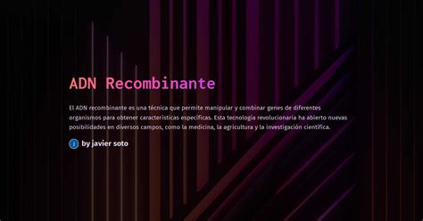 Adn Recombinante