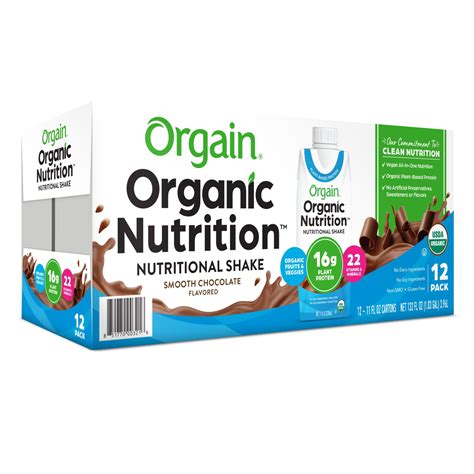 Orgain Vegan Nutritional Shake Smooth Chocolate 12 Ct Shipt