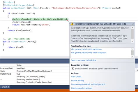 Entity Framework Net C Crud Operations Work But Never Gets Updated