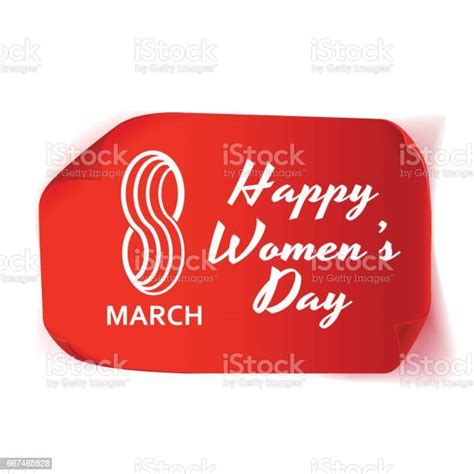 벡터 일러스트 레이 션 현실적인 리본 주제 S 국제 여성의 날 3 월 8 일에 기술에 대한 스톡 벡터 아트 및 기타 이미지