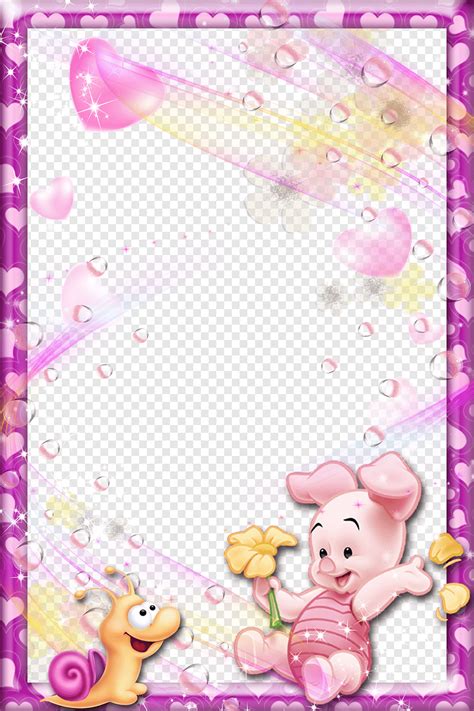 곰돌이 푸 그림 프레임 만화 기분 프레임 틀 골든 프레임 사진술 Png Pngwing
