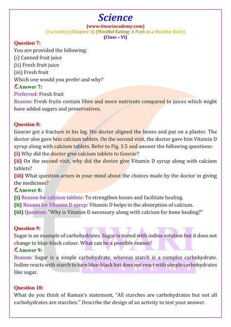 [for session 2025 26] ncert solutions for class 6 science chapter 3
