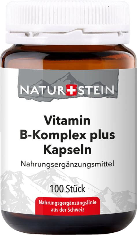 Vitamin B Komplex Plus 100 Kapseln Naturstein Vitalabo