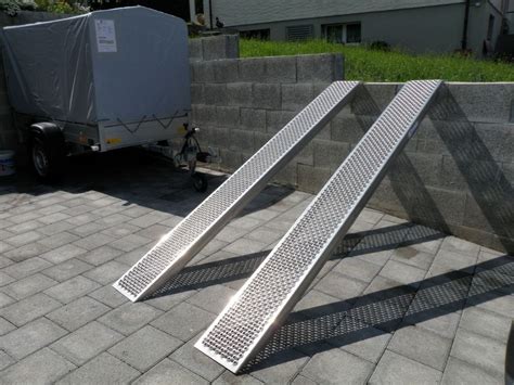 Aluminium Rampen 250x26x7 5 Cm 1000kg Paar Neu Gemäss Beschreibung