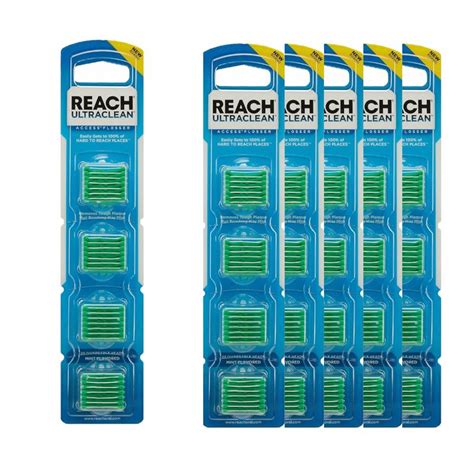 Reach Mint Flosser Refills 6 Pk Refreshing Mint For Easy Cleaning