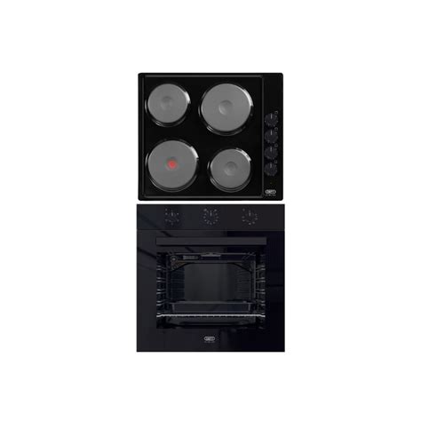 Dcb838e Defy Slimline Bundle 60cm Eye Level Glass Oven Black 60cm