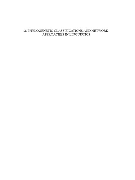 Do Languages Grow On Trees The Tree Meta Pdf Linguistics Evolution