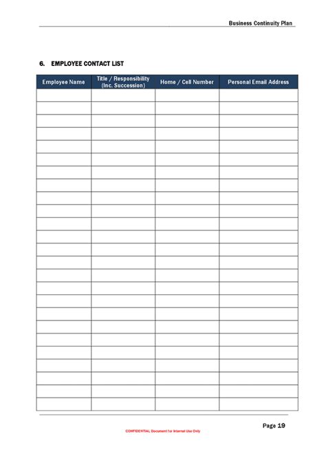 Small Business Continuity Plan Template In Word And Pdf Formats Page 19 Of 24