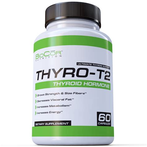 Biocor Nutrition Thyro T2 Thyroid Hormone Fat Burner Supplement