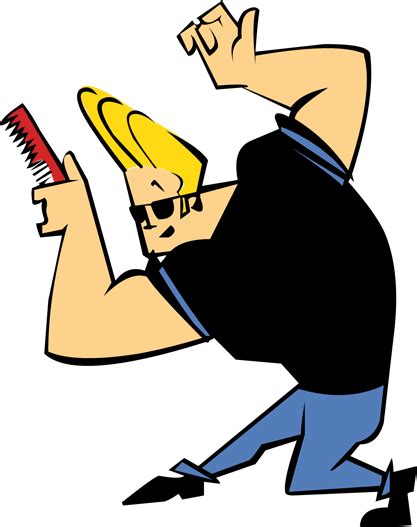 Johnny Bravo Hair Style Johnny Bravo Combing Hair Clipart Large
