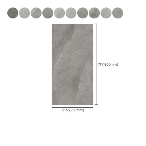 Rectangular Floor Tile Vintage Matte Gray Floor And Wall Tile Clearhalo