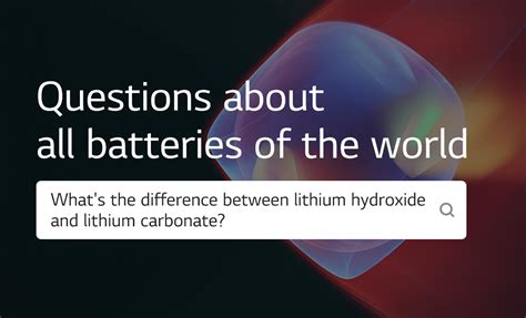 Whats The Difference Between Lithium Hydroxide And Lithium Carbonate
