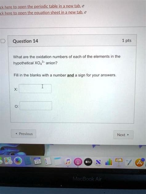 SOLVED Ckhere To Open Theperiodic Tableinanew Tabc Ckhere To Open The