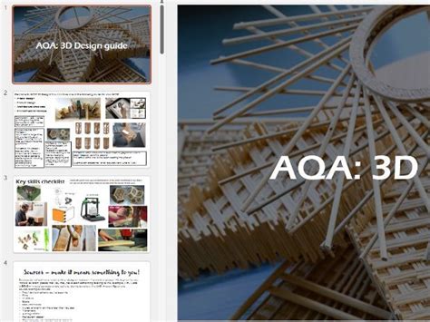 AQA Art Design D Design Guide For Babes GCSE Teaching Resources