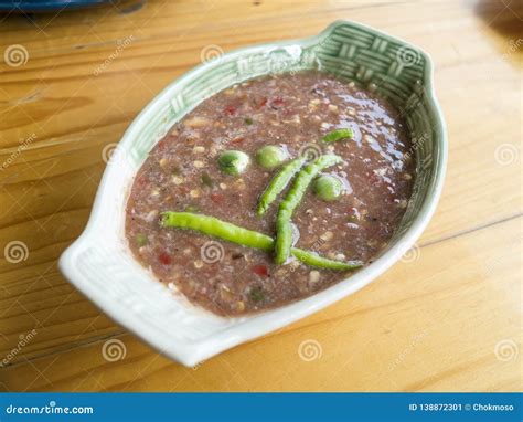 Shrimp Paste Sauce Stock Image Image Of Cuisine Herb 138872301