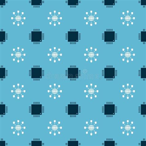Set Processor With Microcircuits CPU And Social Network On Seamless