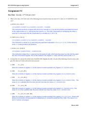 ARM Assembly Assignments Shifts And Memory Operations Course Hero