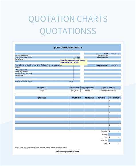 Free Quotationss Templates For Google Sheets And Microsoft Excel Slidesdocs