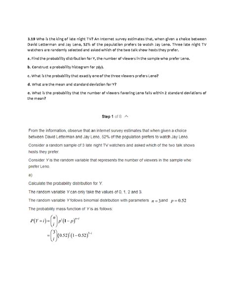 Chapter 3 Exercise 3 The Expected Value Of A Random Variable Or A Function Of A Random