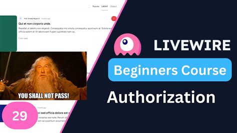 Authorization Laravel Livewire For Beginners EP YouTube