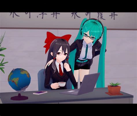 Adult Miku And Reimu R Vocaloid