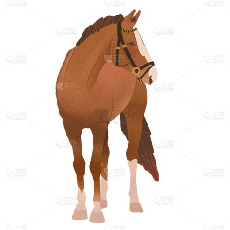手绘站着的马卡通元素