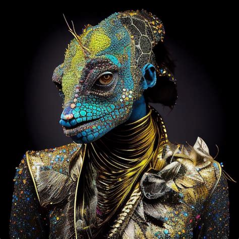 Lizard Woman Makeup