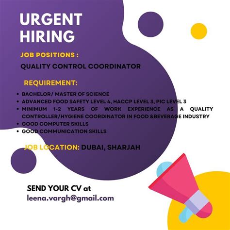 Syed Shaheer Hussain On Linkedin Urgenthiring Qualitycontrol