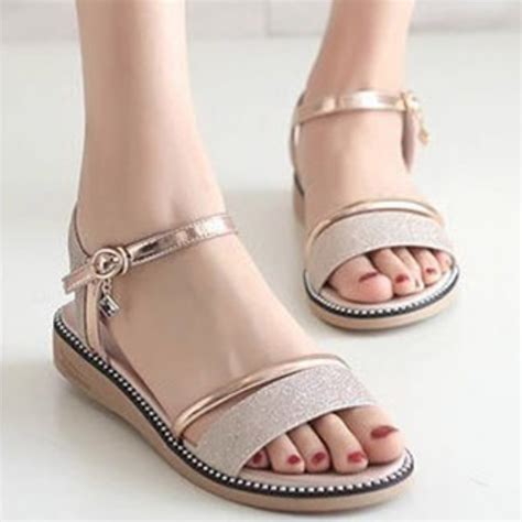 편한 데일리 여성 샌들 학생 편한 여름 샌달 신발 3color 온채널