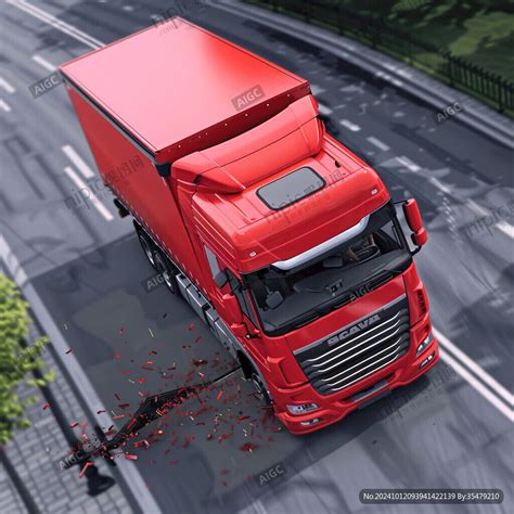 Ai创作图素材大货车 高速交通事故 红色大货车 大货车效果图 大货车行车 交通事故图片 卡车主视觉 马路重型卡车 马路上行驶中的大卡车 大卡车