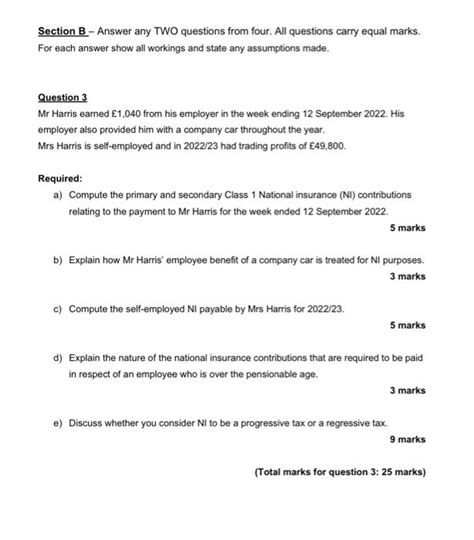 Solved Section B Answer Any Two Questions From Four All