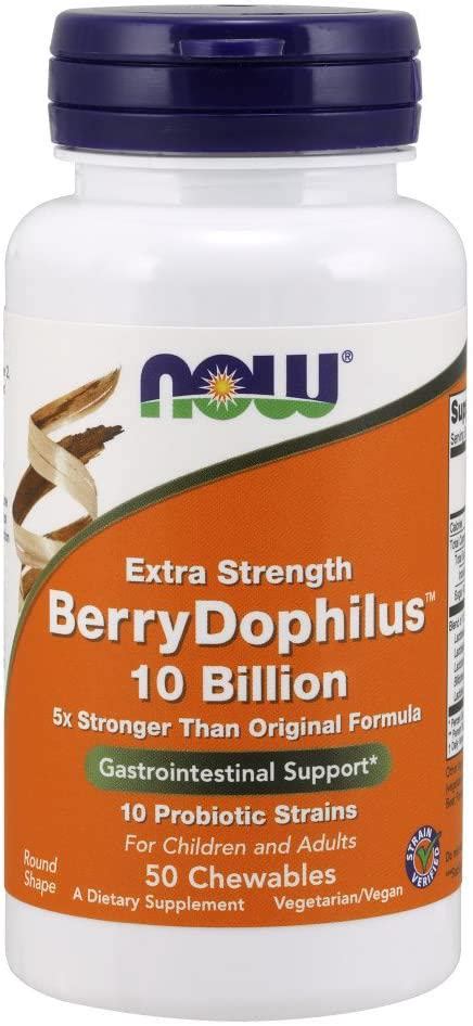 ᐉ Пробиотик NOW Foods Berry Dophilus 10 Billion 50 Chewables Berry Flavor