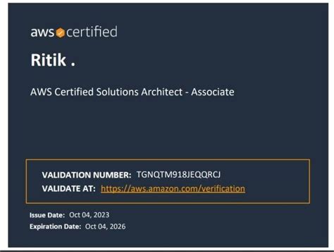Ritik Thakur On Linkedin Aws Certification Solutionsarchitect