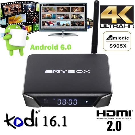 Supvin Enybox Android 60 Tv Box 4k Amlogic S905x Quad Core Arm Cortex