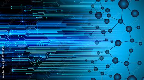 Dna Helix Molecule Digital Data Backgroundblue Abstract Light Hi Tech