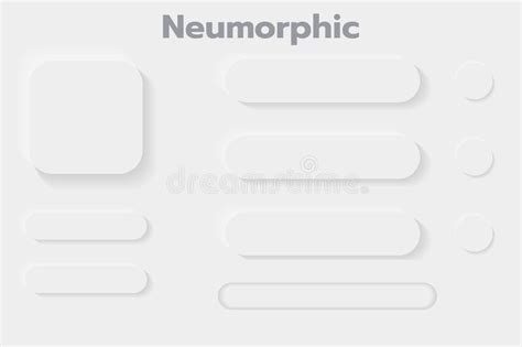 Neumorphism Soft Ui Design Stock Illustration Illustration Of Writing