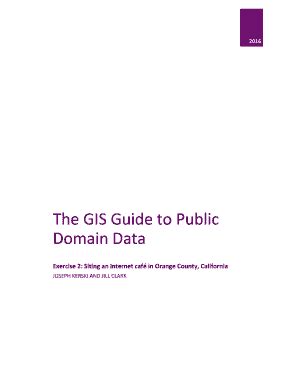 Fillable Online The GIS Guide To Public Domain Data Exercise Fax