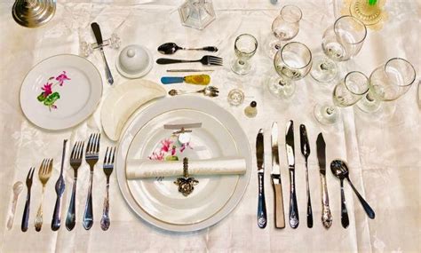 A 13 Course Table Setting Virily Dining Etiquette Table Settings